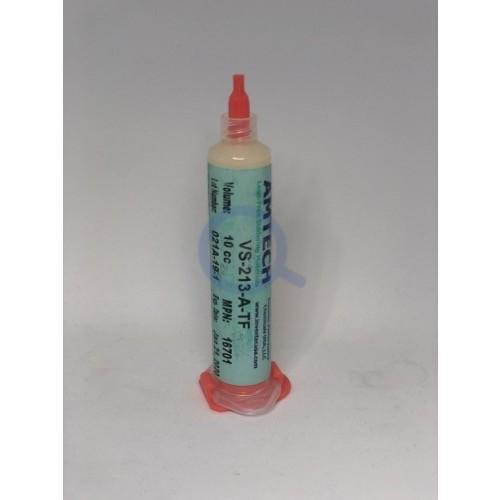 Amtech VS-213-A-TF Tacky Flux 10cc w/Plunger and Tip - Micro Soldering