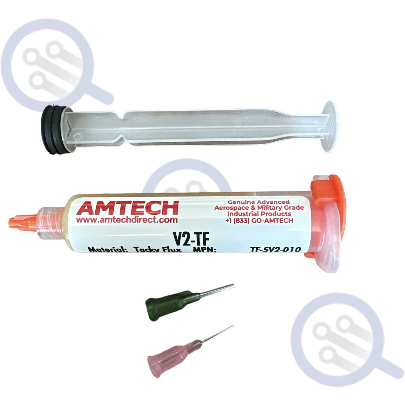 Amtech NC-559-V2-TF Tacky Flux 30cc w/Plunger & Tip - Micro Soldering